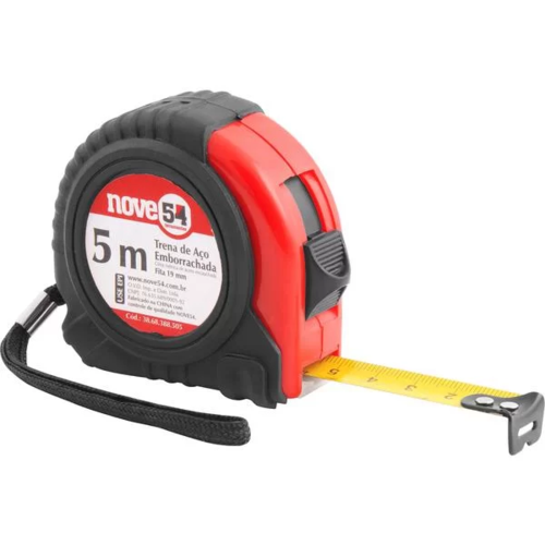 Trena 5m Aço Emborrachada - Nove54 - Trena 5m Aço Emborrachada - Nove54 ...